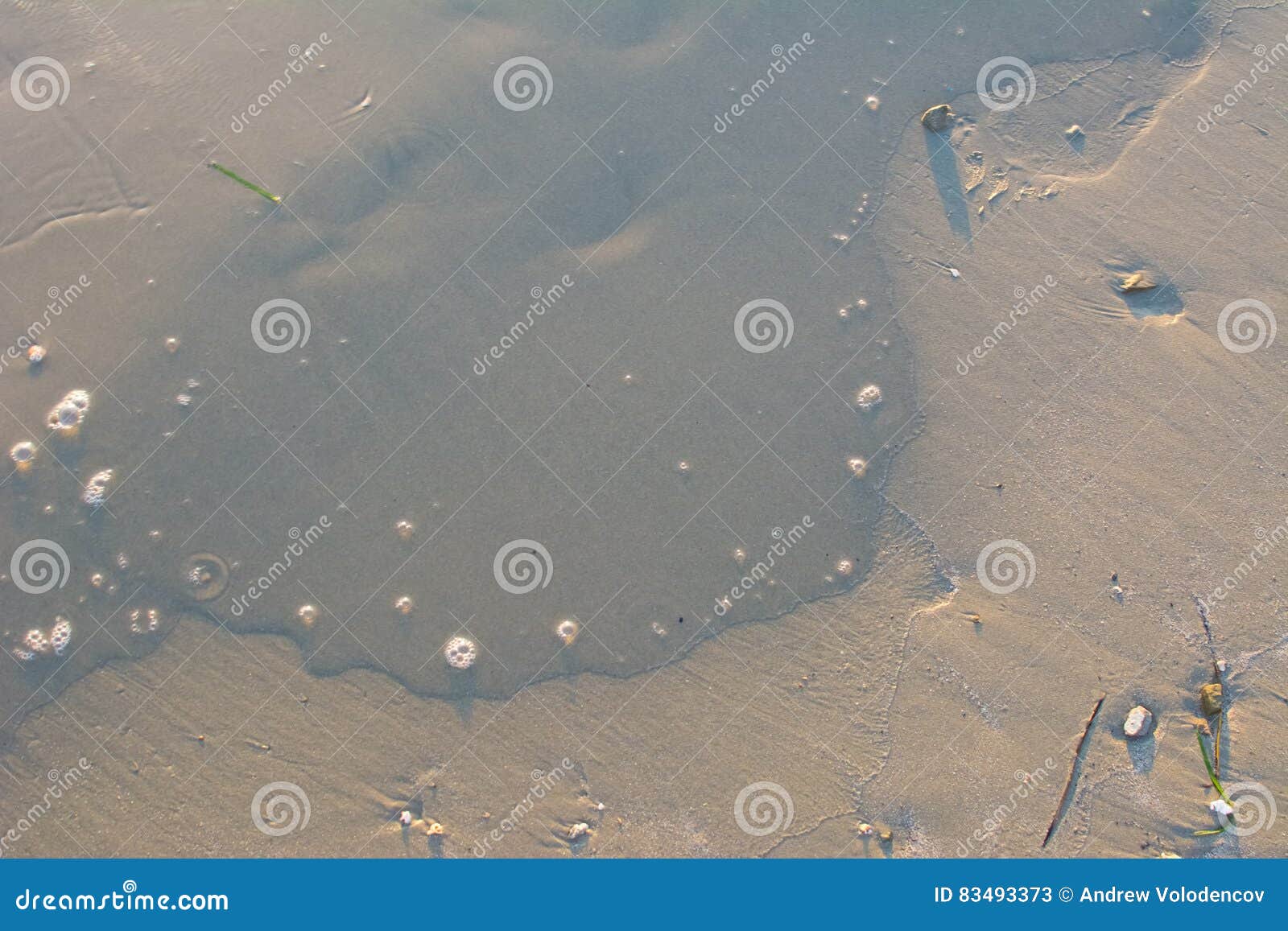 Slight Wave on the Sand Background Stock Image - Image of slight, front ...