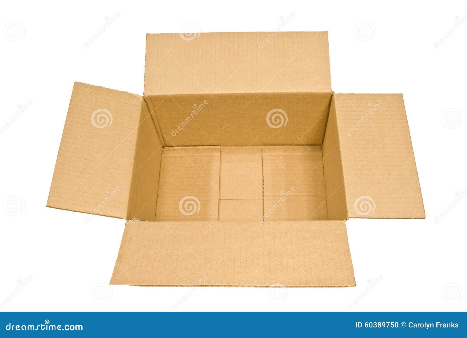 Slightly Battered Cardboard Box Stock Photo - Image of objects ...