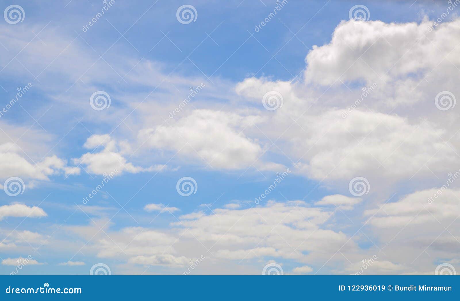 Slightly Cumulus Clouds on the Blue Sky Showing White Soft Texture ...