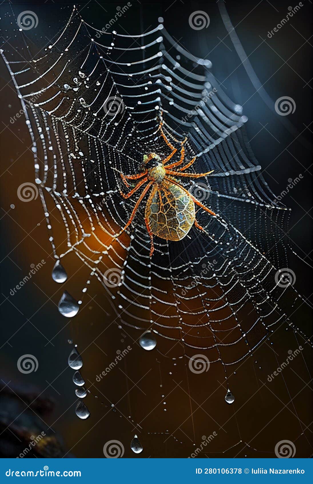 Slightly Damp Web. AI Generated Royalty-Free Stock Image | CartoonDealer.com #280531636