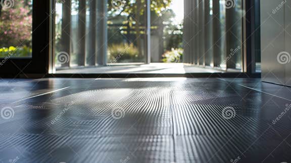 Slightly Raised Ridges and Valleys of the Metal Floor Form a Subtle ...