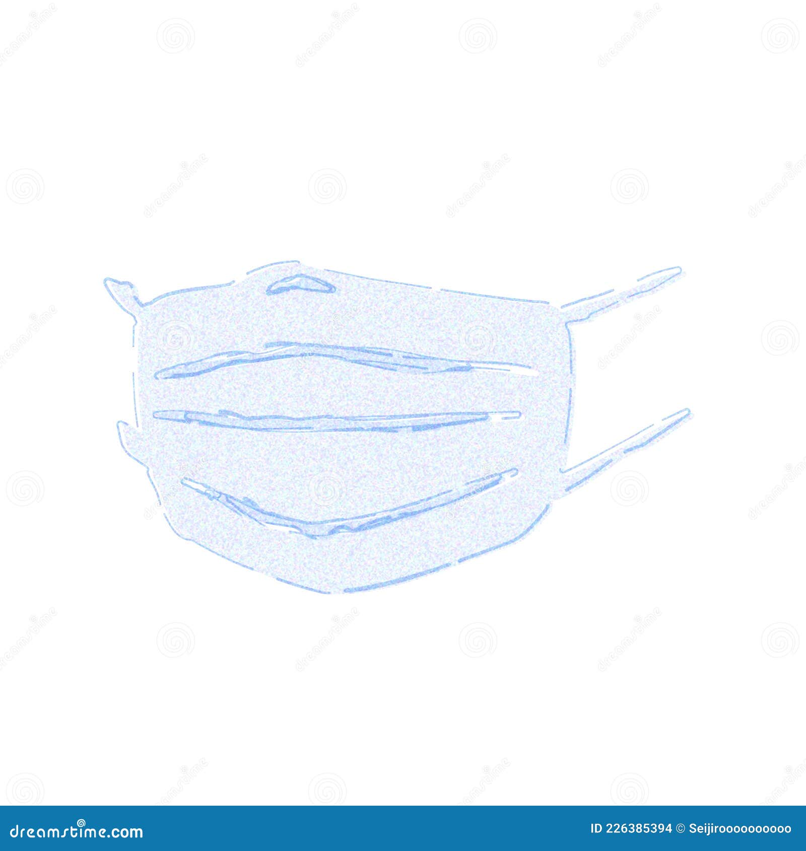 A slightly sideways mask stock illustration. Illustration of object ...