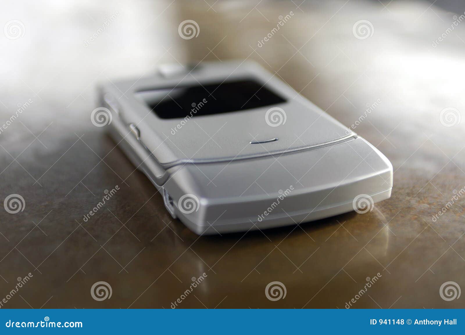 Slim cell phone handset stock photo. Image of gadget, talk - 941148