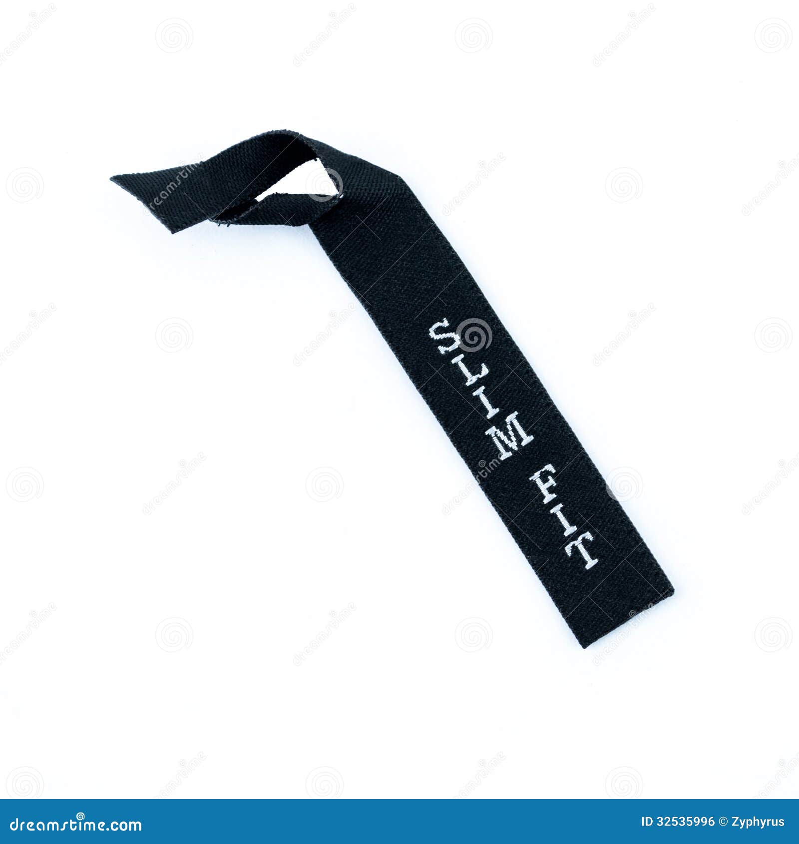 Slim Fit Text or Tag Word Sign and Label Stock Photo - Image of ...