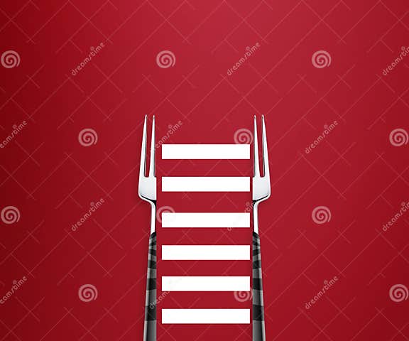 Slim fork stock illustration. Illustration of lifestyle - 24201244