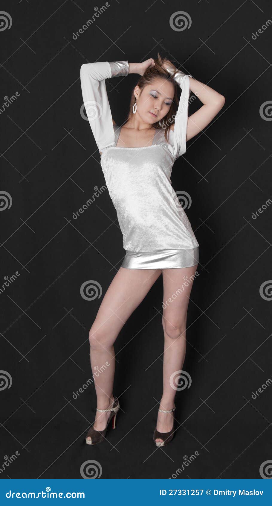 The slim girl stock image. Image of long, model, attractive - 27331257