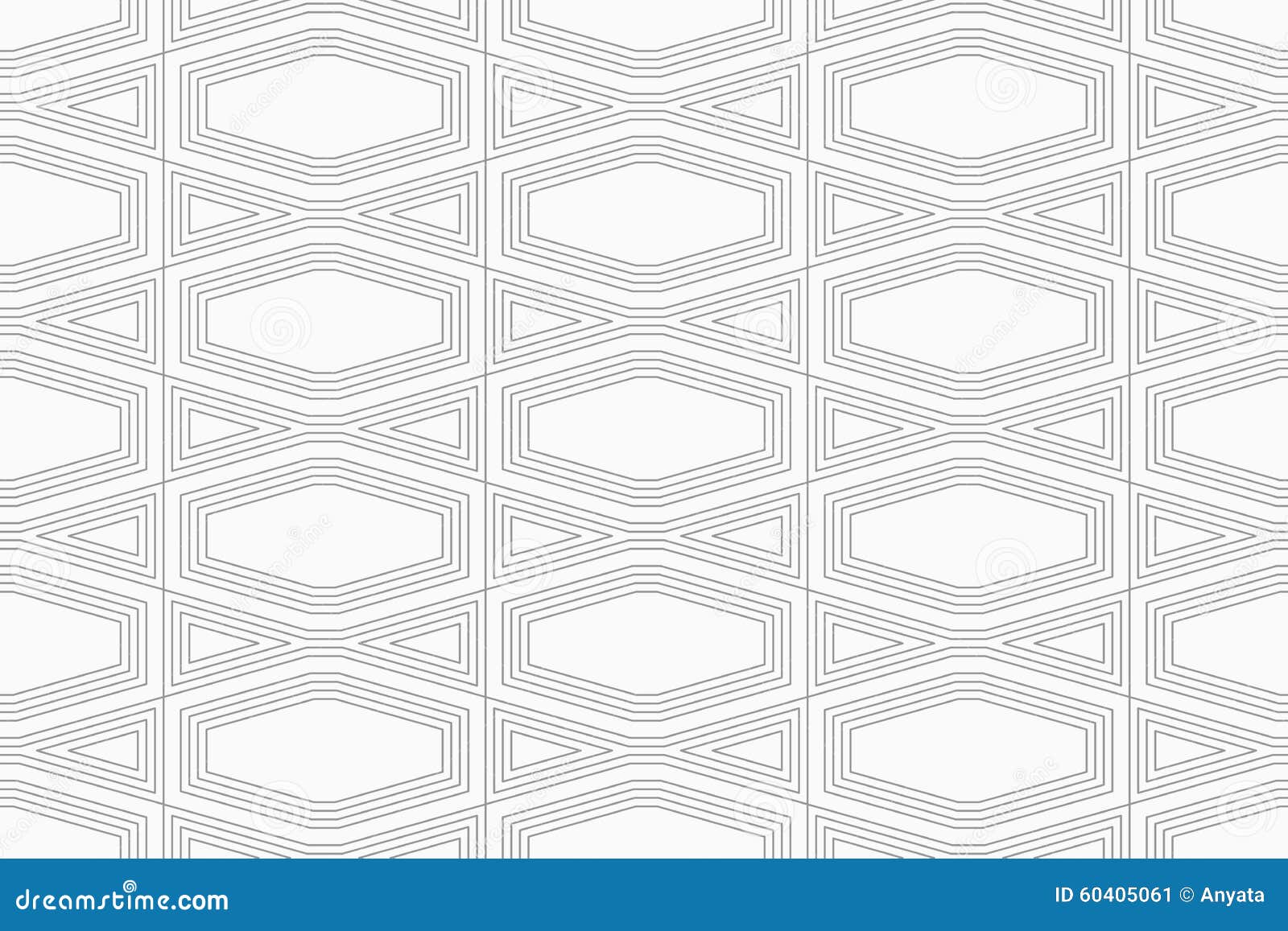 Slim Gray Squished Hexagon with Offset Stock Vector - Illustration of ...