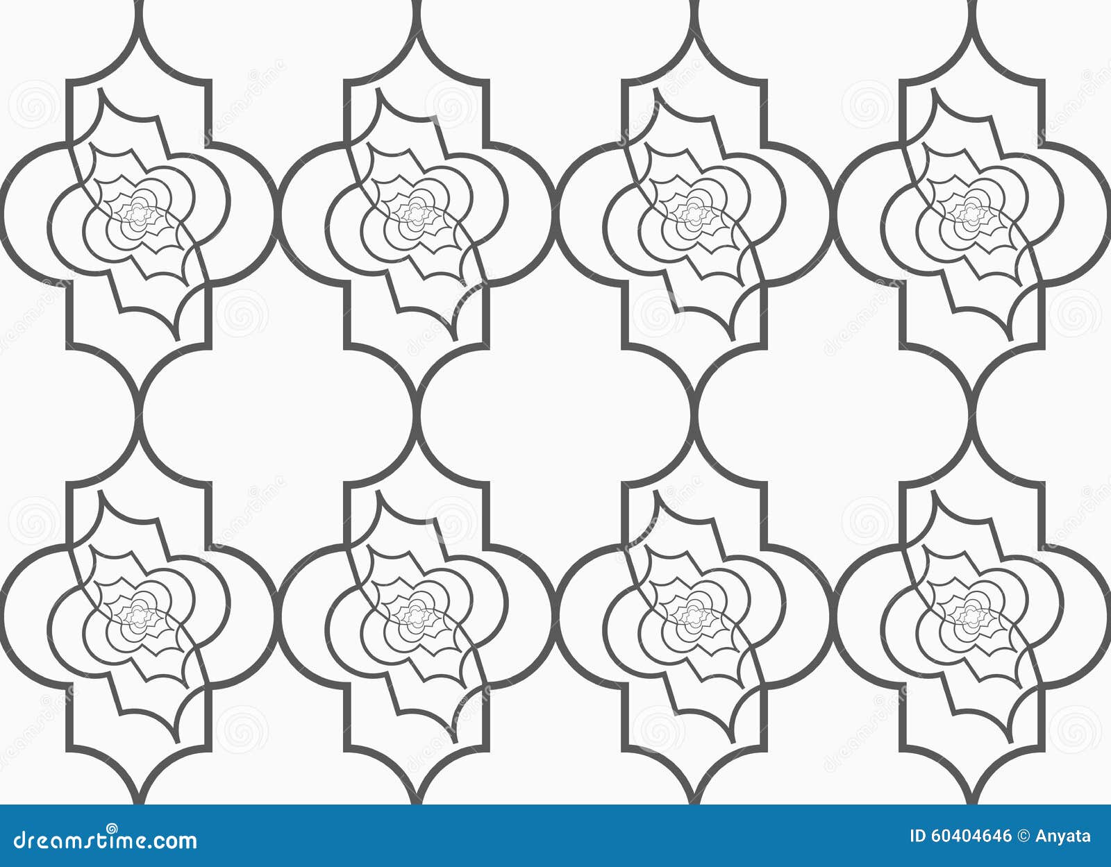 Slim Gray Vertical Marrakesh Twisted Grid Stock Vector - Illustration ...