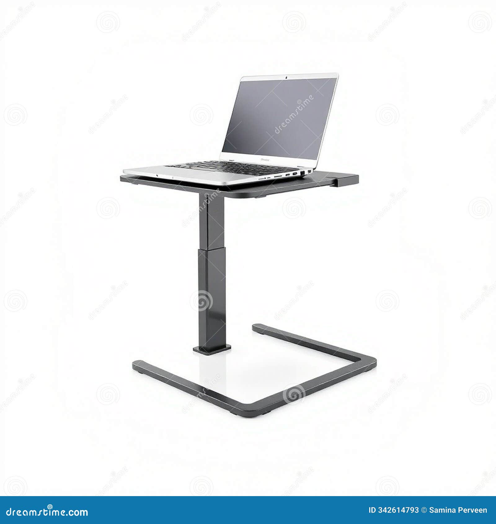 A Slim Laptop Stand with Adjustable Height Features, Designed Stock ...