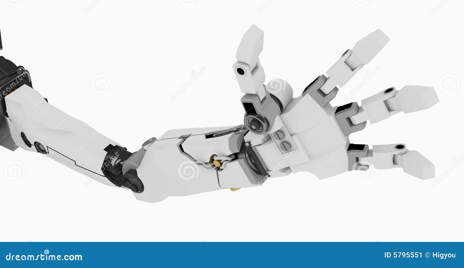 Slim Robot Arm stock illustration. Illustration of gadget - 5795551