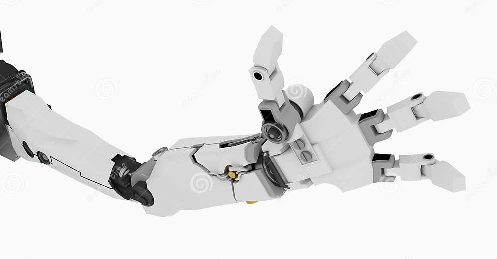 Slim Robot Arm stock illustration. Illustration of gadget - 5795551