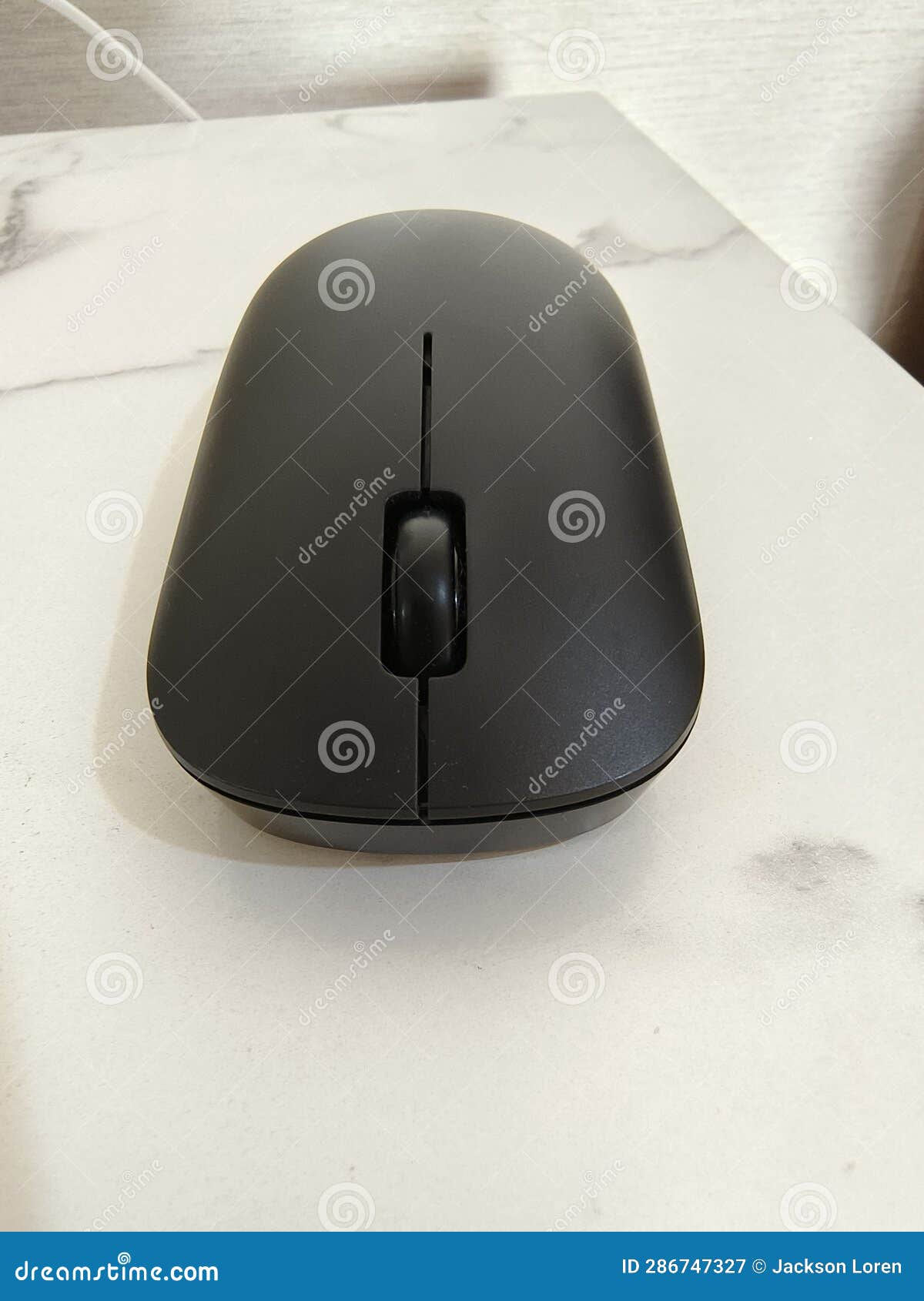 Slim and Simple Black Mouse for Laptop and Computer Stock Image - Image ...