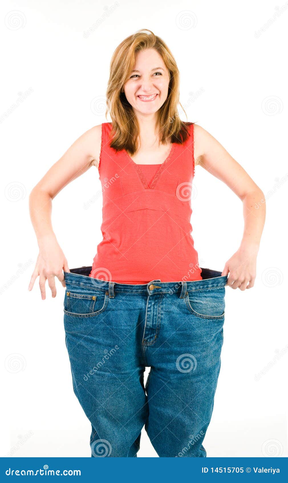 A Slim Woman Makes Good Diet Stock Image - Image of lose, smart: 14515705