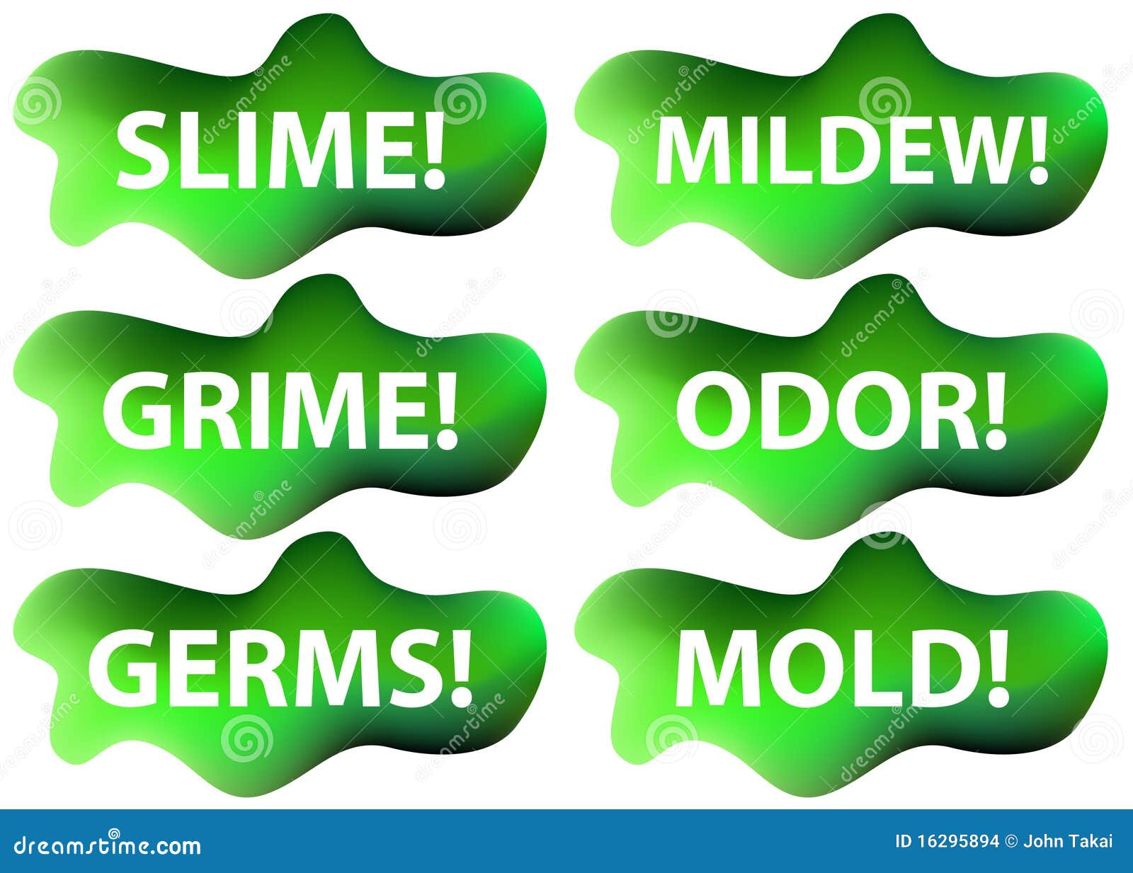 Slime Icon Set stock vector. Illustration of slimey, odor - 16295894