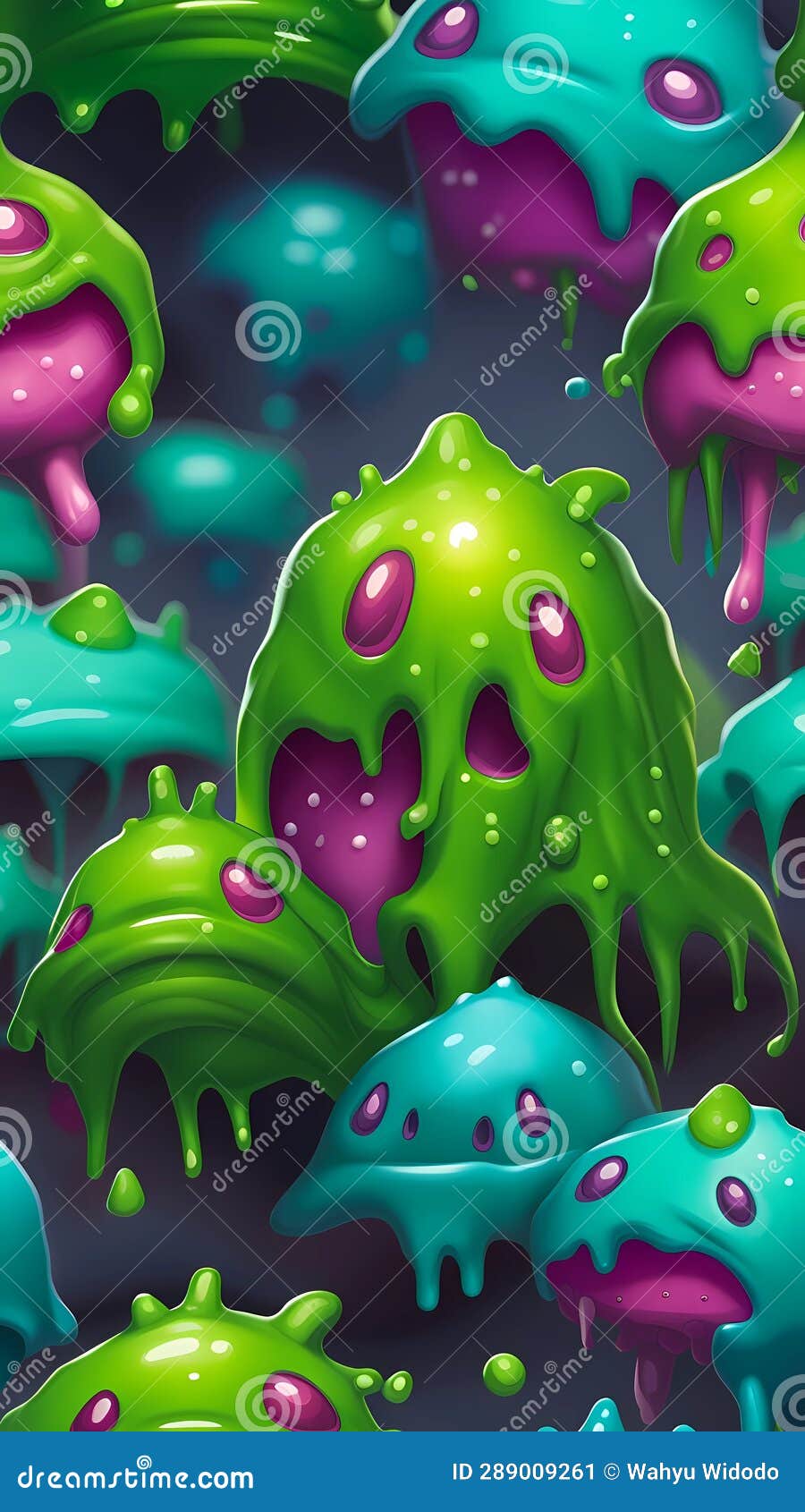 Slime Monster 3d Cartoon Character Illustration AI Generated Stock ...