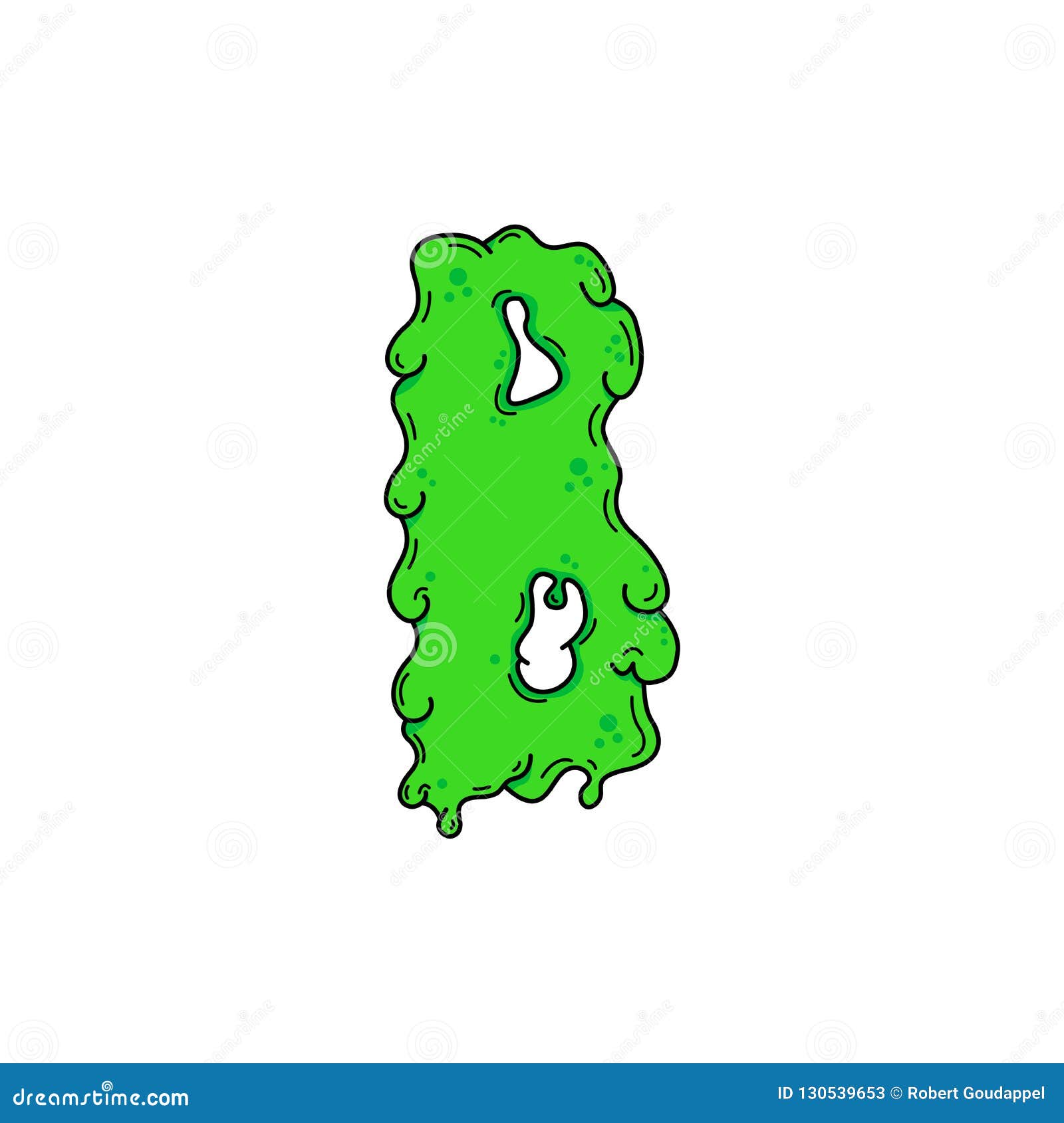 Snot Font. Snivel Alphabet. Green Slime Letters. Booger ABC. Slippery ...