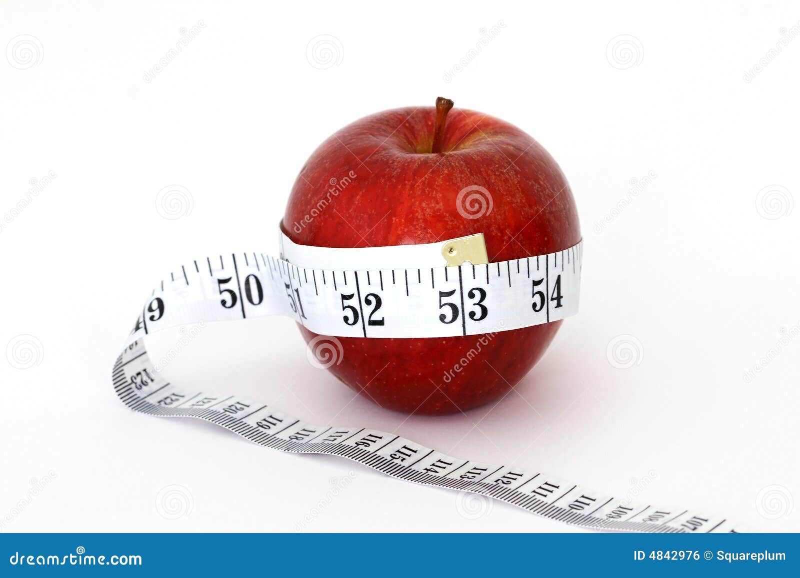 Slimming apple stock photo. Image of vitamins, obese, fitness - 4842976