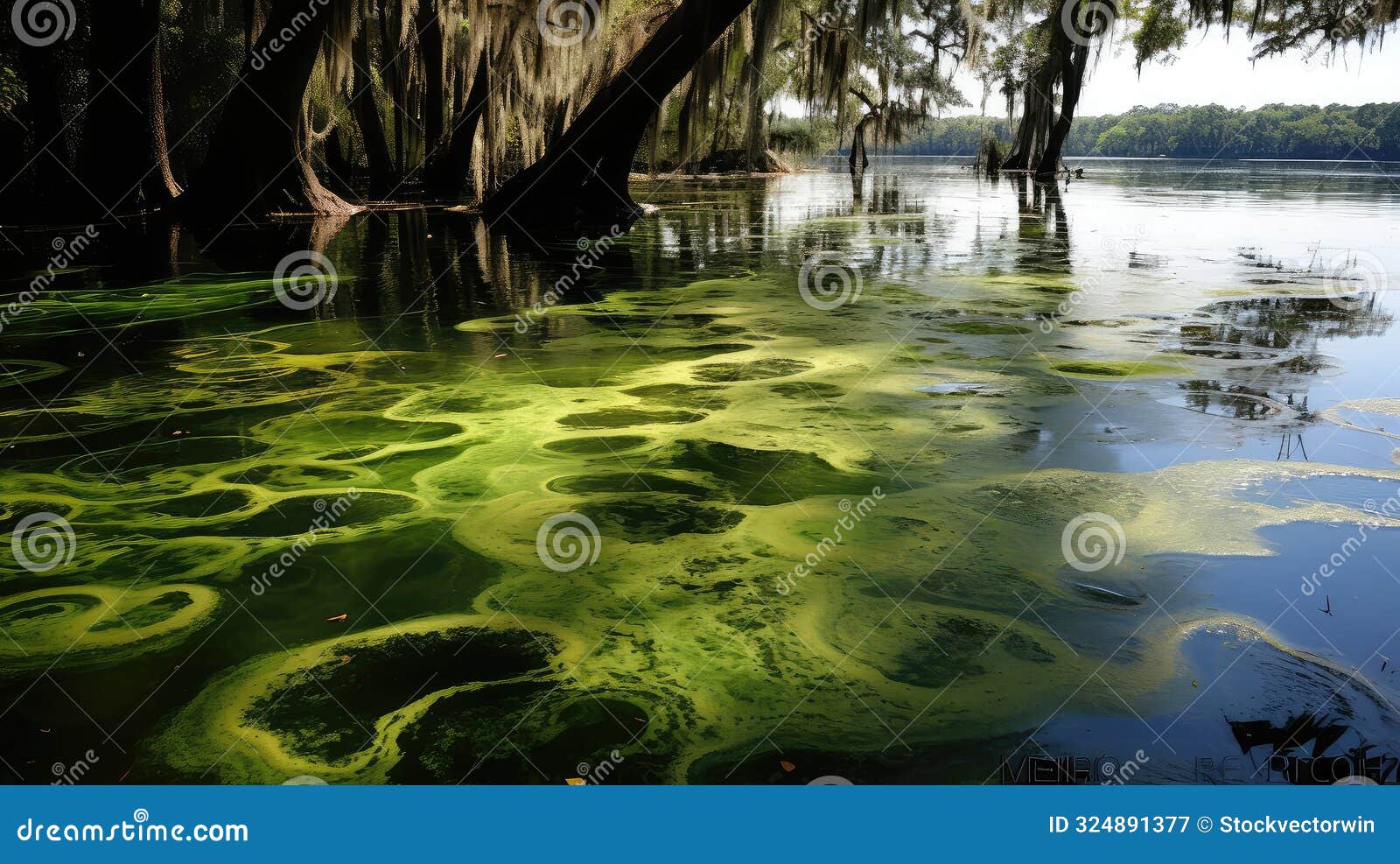 Slimy florida algae stock image. Image of glossy, ecosystem - 324891377