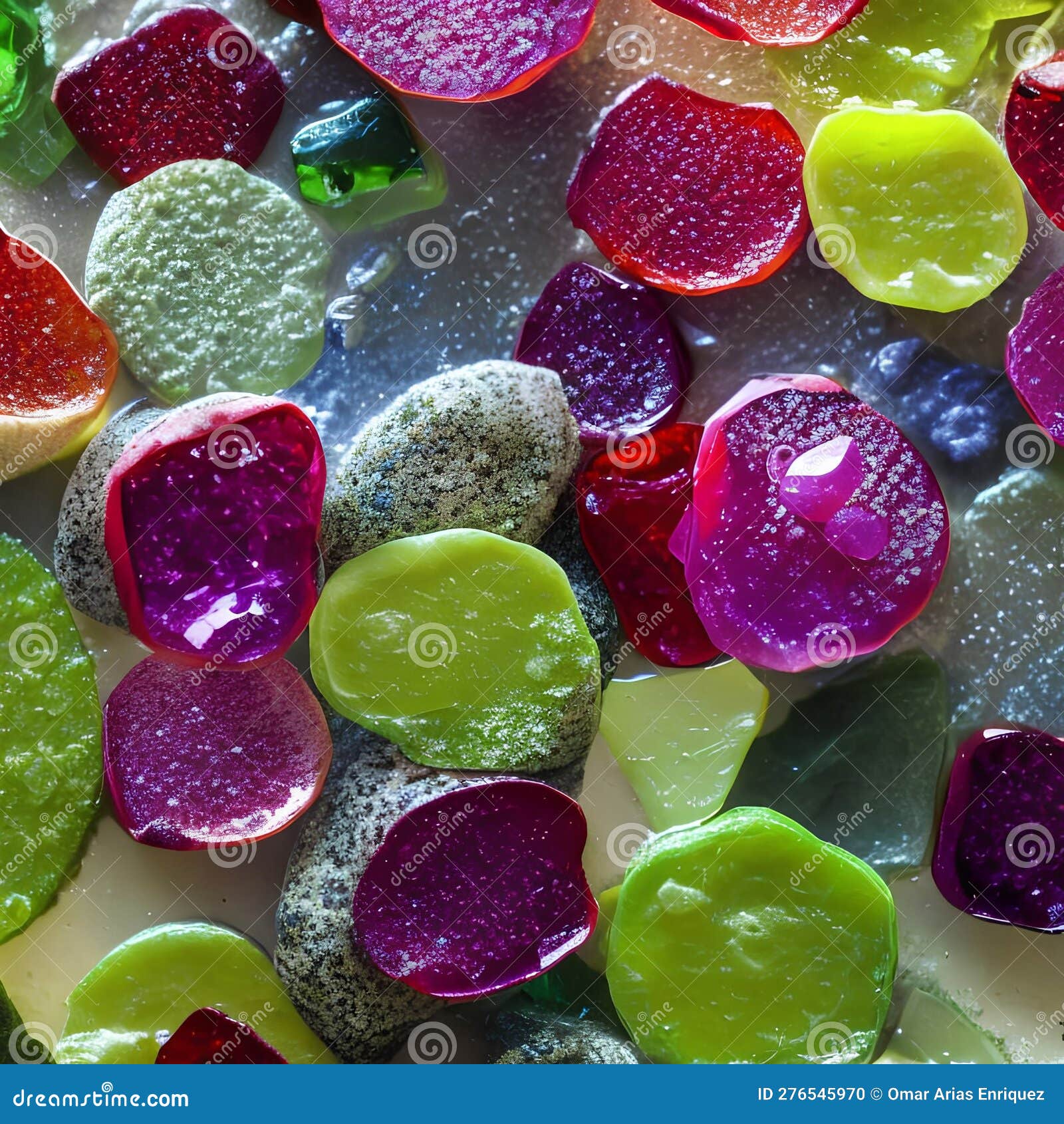 A Slimy and Squishy Texture with Jelly and Pudding2, Generative AI ...