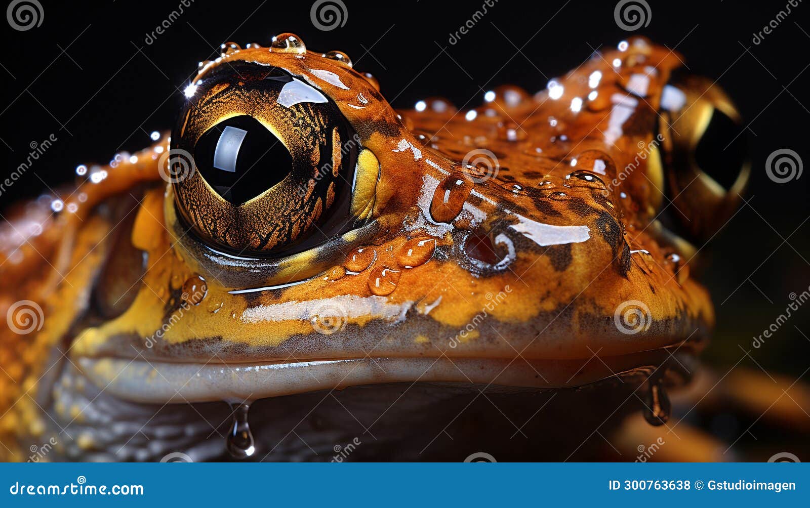 A Slimy Toad Looking at Camera in Tropical Rainforest Generated by AI ...