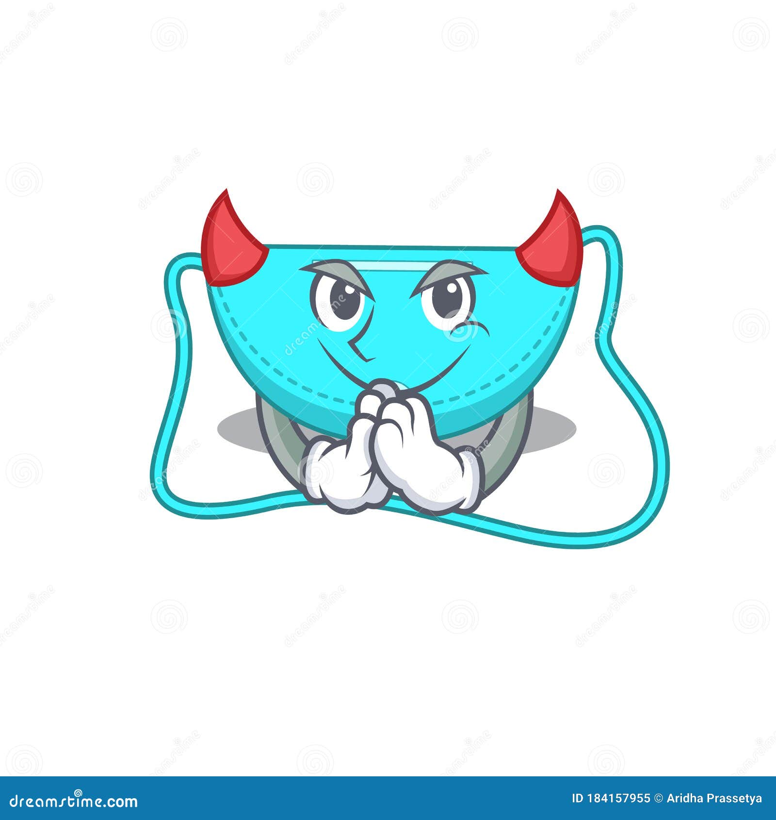 Sling Bag Clothed As Devil Cartoon Character Design Concept Stock ... Sling Bag Clothed As Devil Cartoon Character Design Concept Stock ...