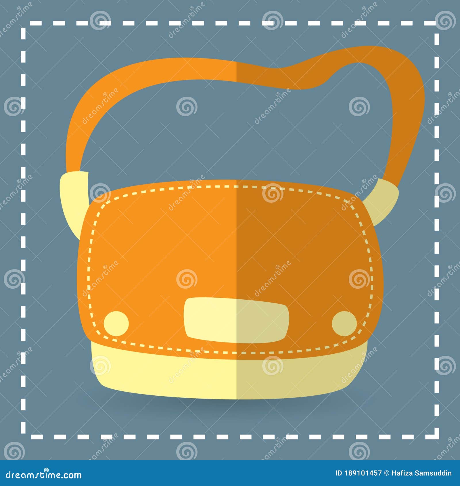 Sling Bag. Vector Illustration Decorative Design Stock Vector ...