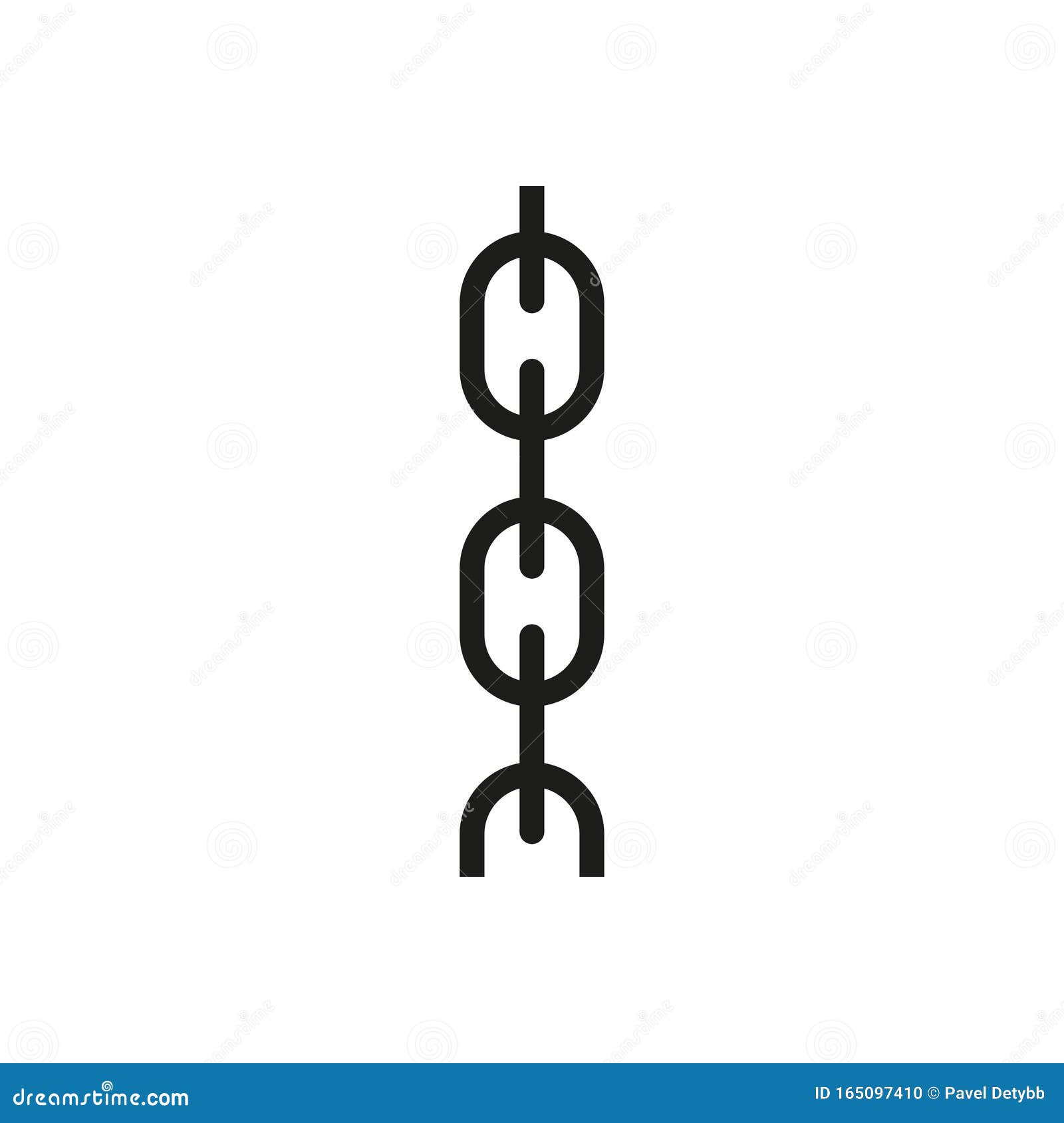 Sling Hier, Symbol Vector-Illustration, Flaches Design Stock Abbildung ...