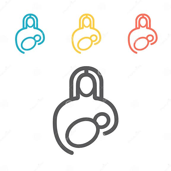 Sling Line Icon. Vector Signs for Web Graphics. Stock Vector ...