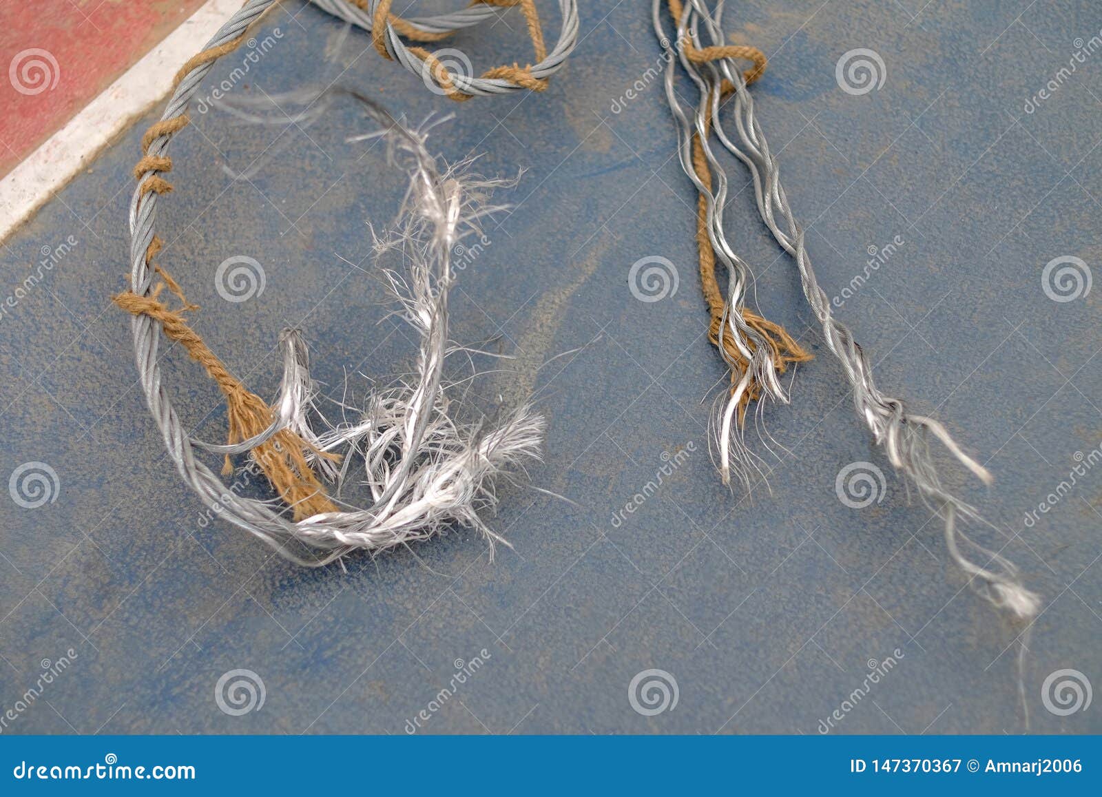 Sling wire torn from storm stock image. Image of spiral - 147370367