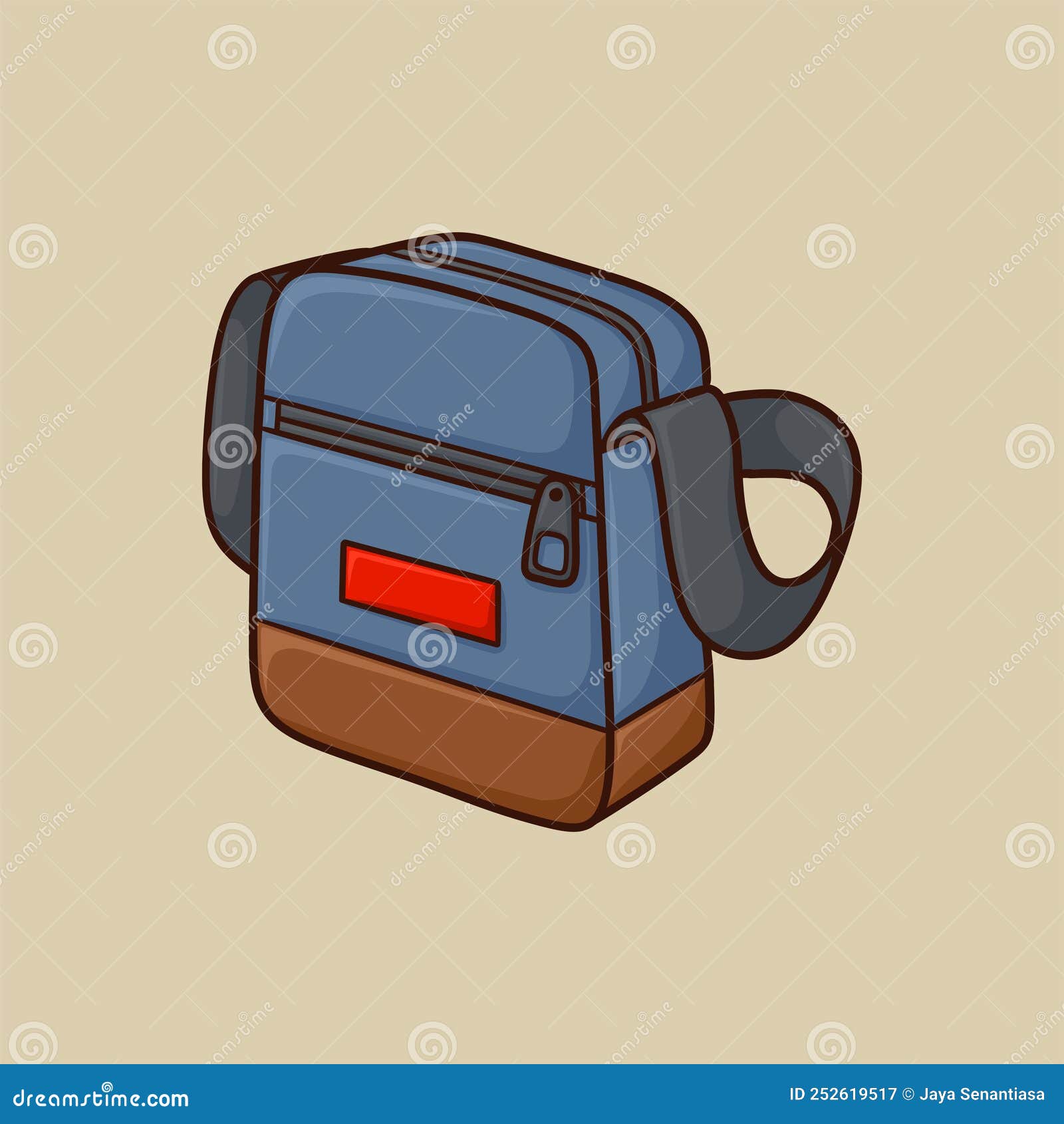 Slingbag Cartoon Vector Illustration Isolated Stock Vector ...