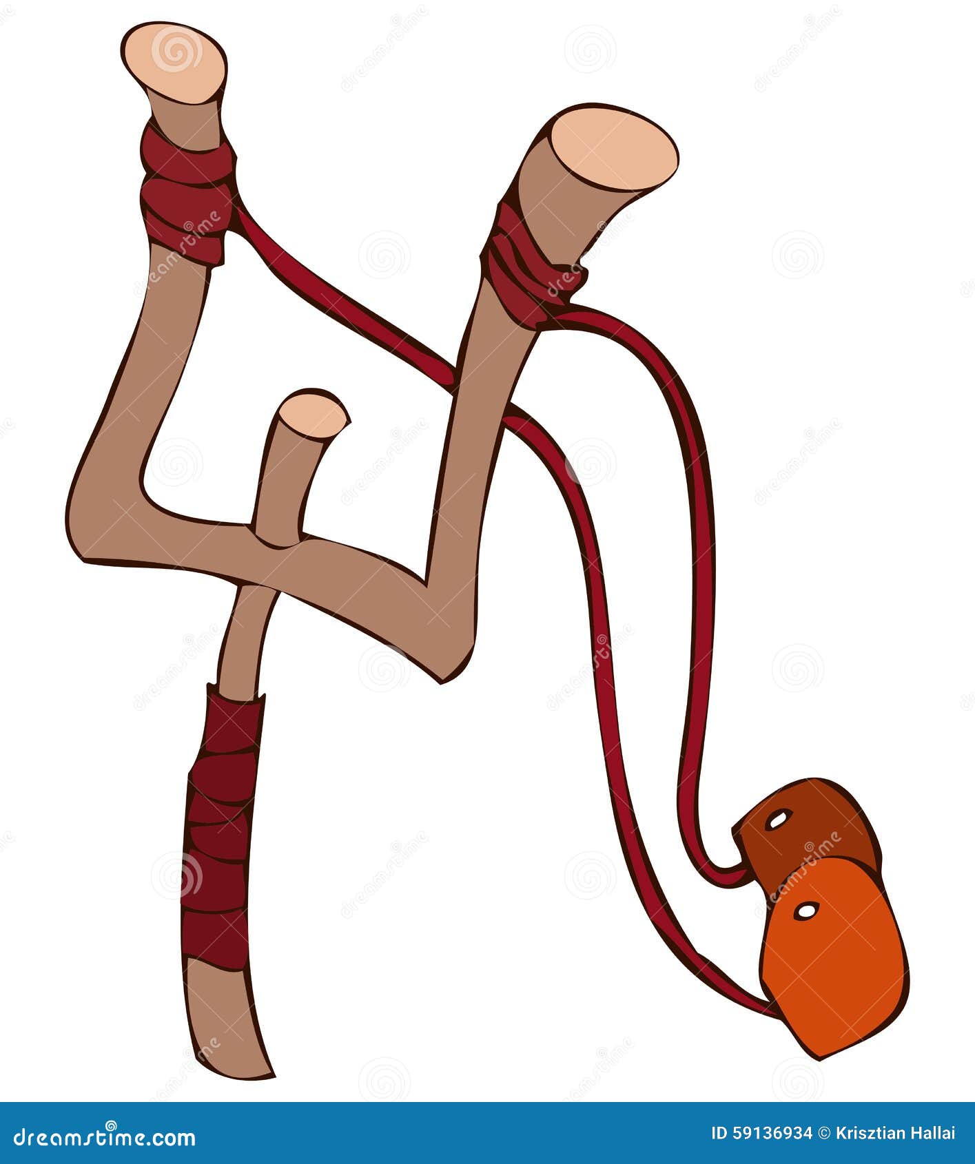 Slingshot Vector Illustration. Stock Vector - Illustration of hobby ...