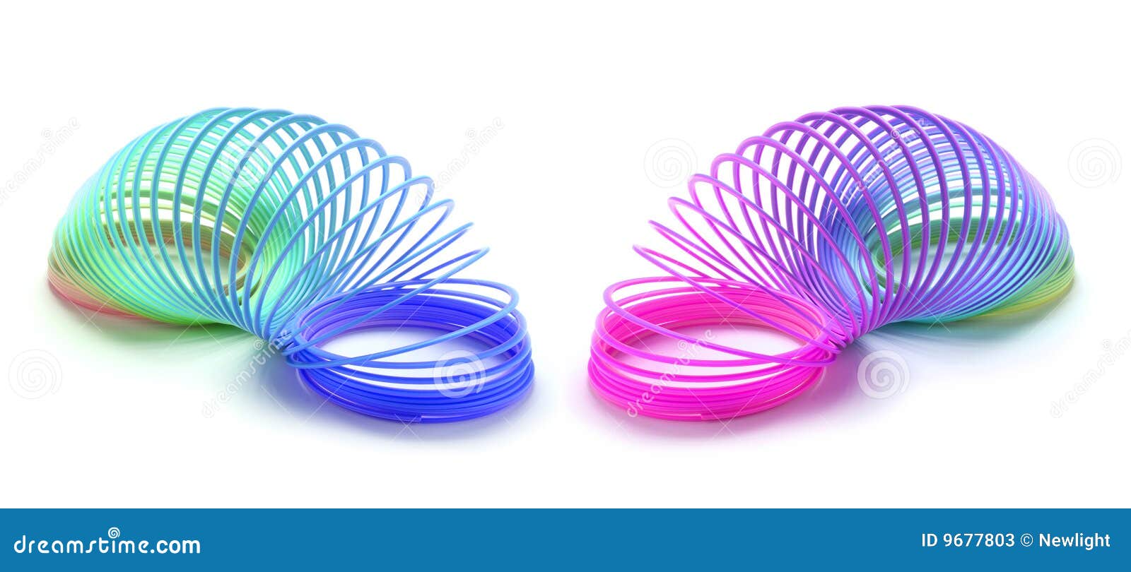 Slinkies editorial stock photo. Image of rainbow, motion - 9677803
