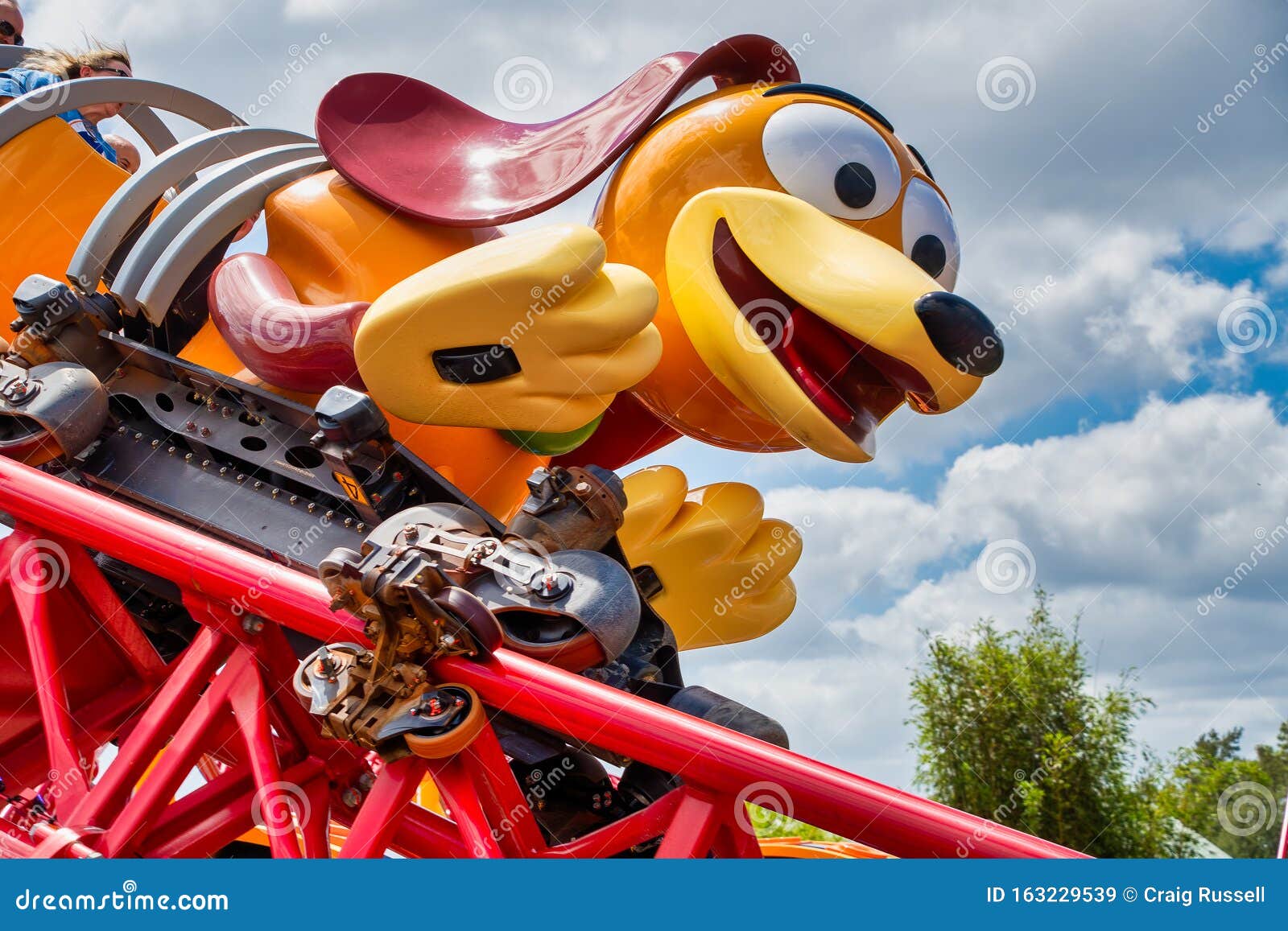 Slinky Dog Dash Rollercoaster Ride Editorial Stock Image - Image of ...