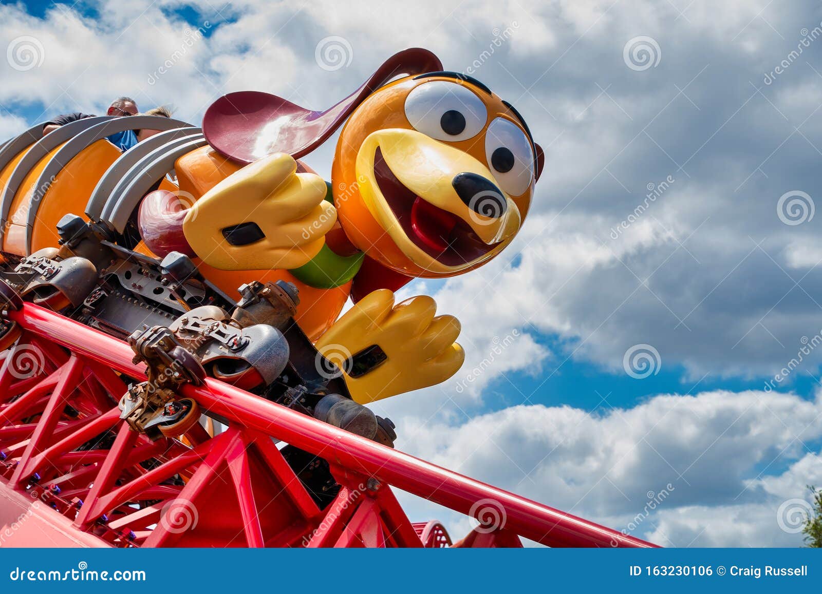 Slinky Dog Dash Rollercoaster Ride Editorial Photo - Image of ...