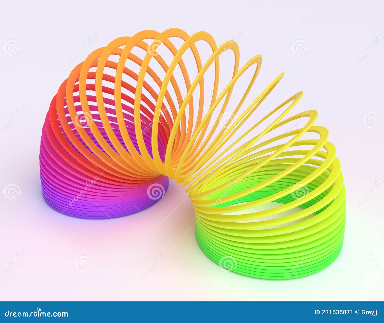 Slinky, Rainbow Plastic Helix Spring Toy Editorial Photo - Image of ...