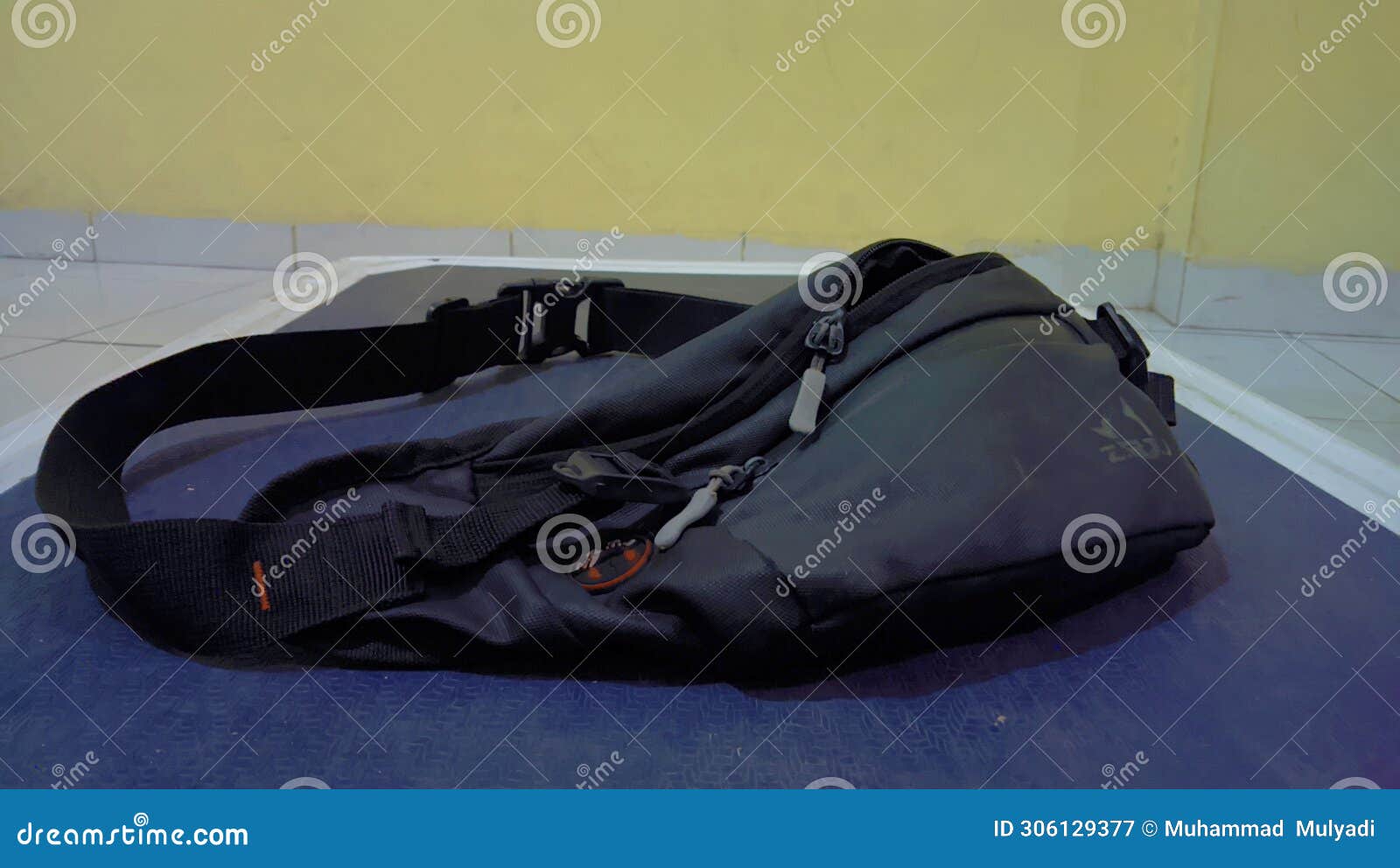 Slip Bag Made in Indonesia Black Stock Image - Image of indonesia, slip ...