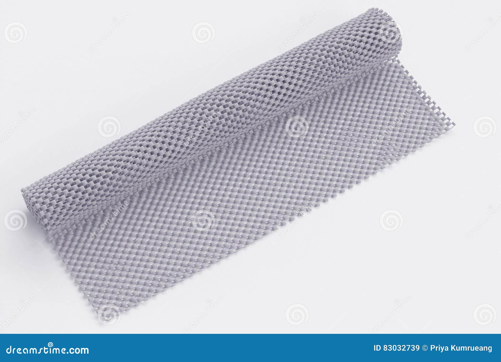 Slip Rubber Mat Grey Isolated on White Background Stock Image - Image ...