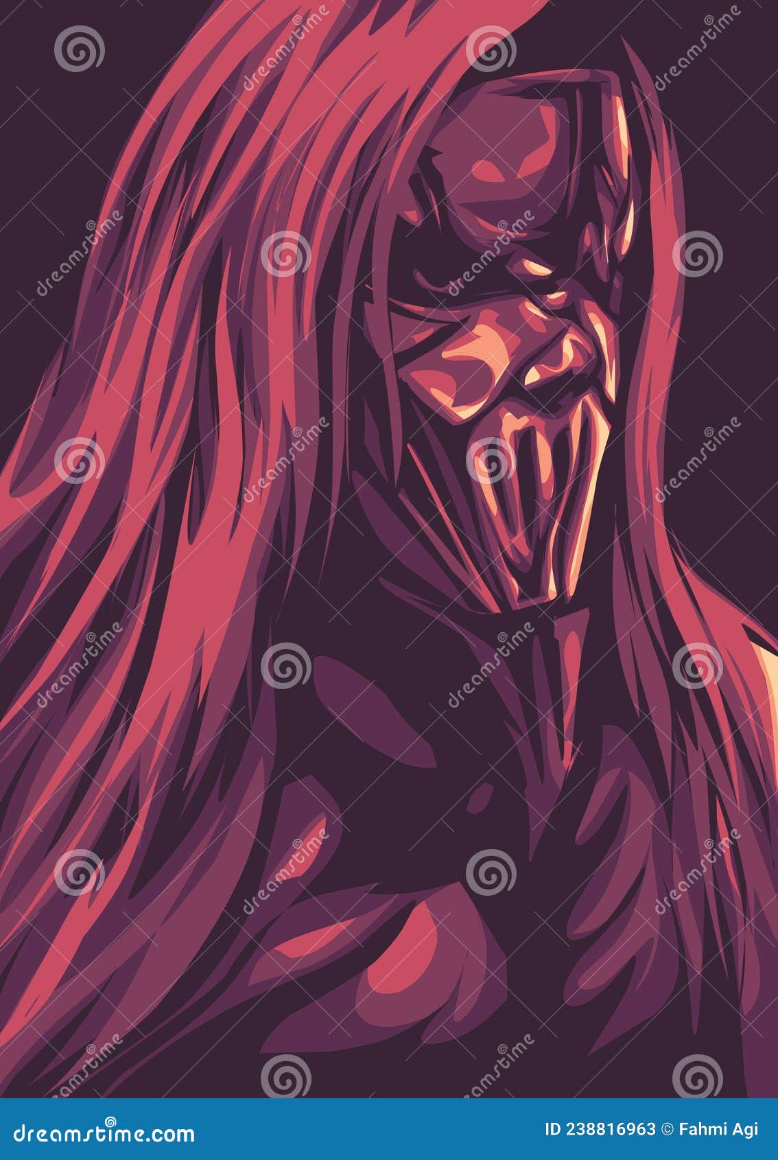 Slipknot illustration art stock illustration. Illustration of purple ...