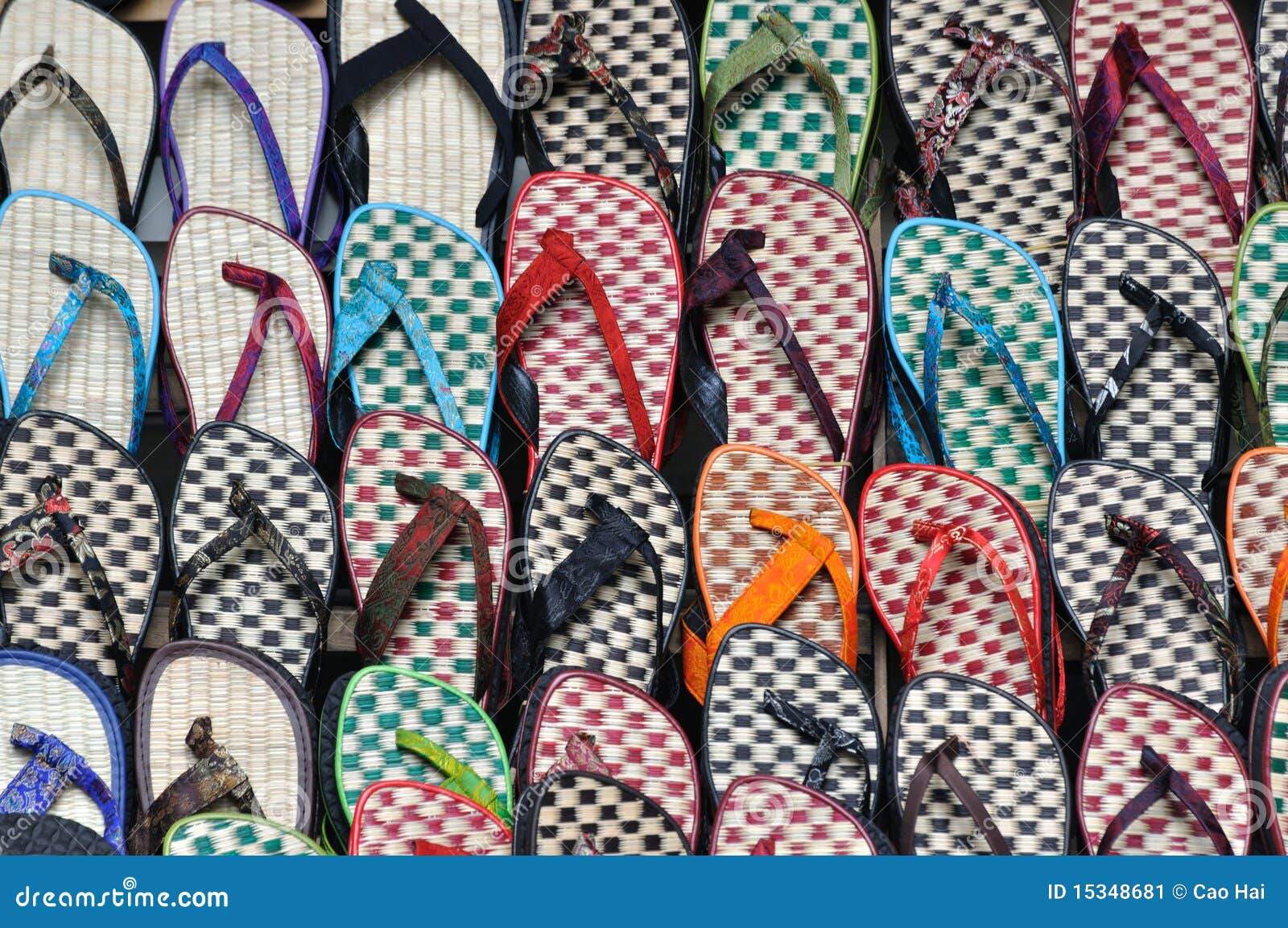 Slipper in colors stock image. Image of aline, uniform - 15348681