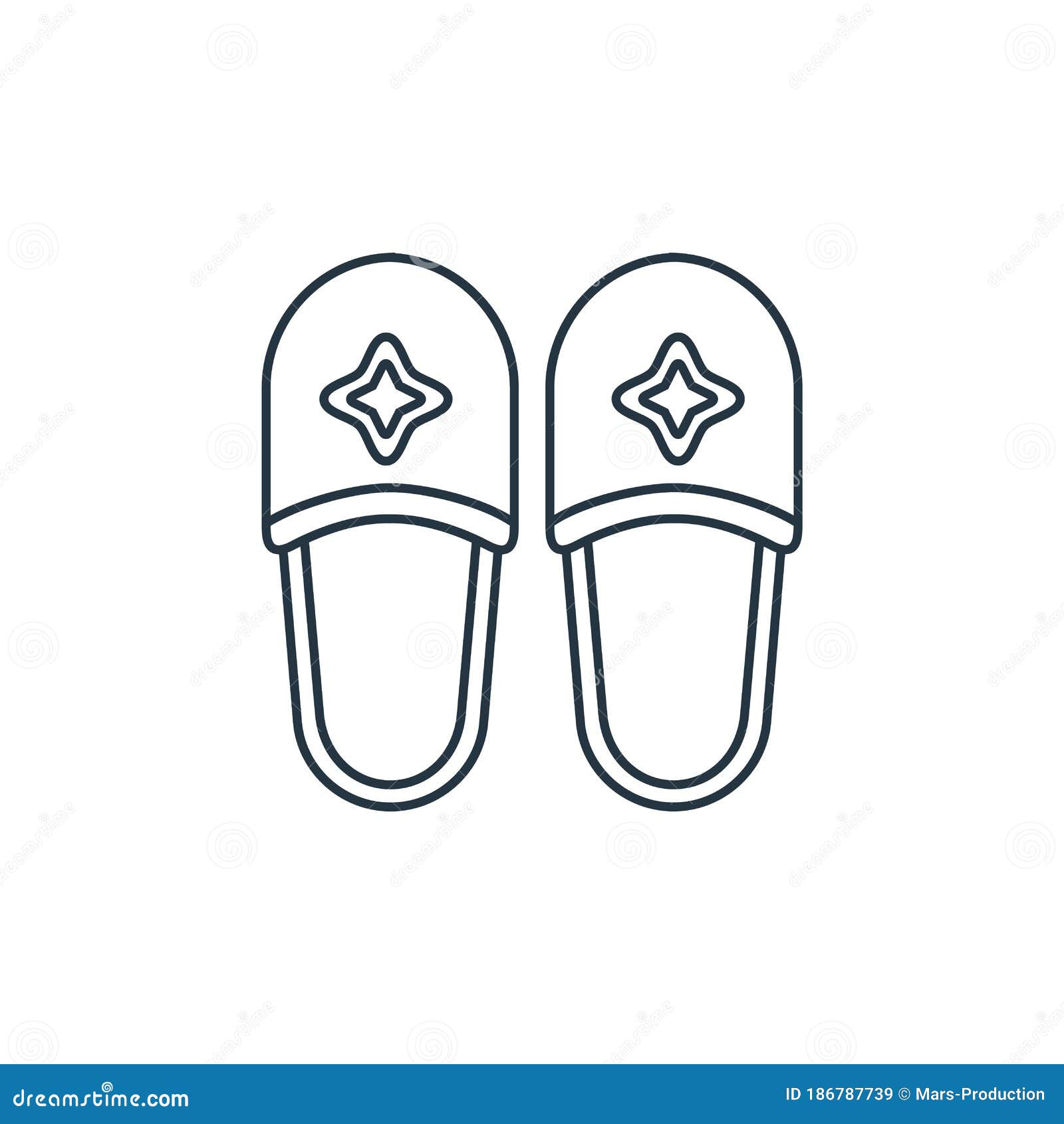 Slipper Vector Icon. Slipper Editable Stroke. Slipper Linear Symbol for ...