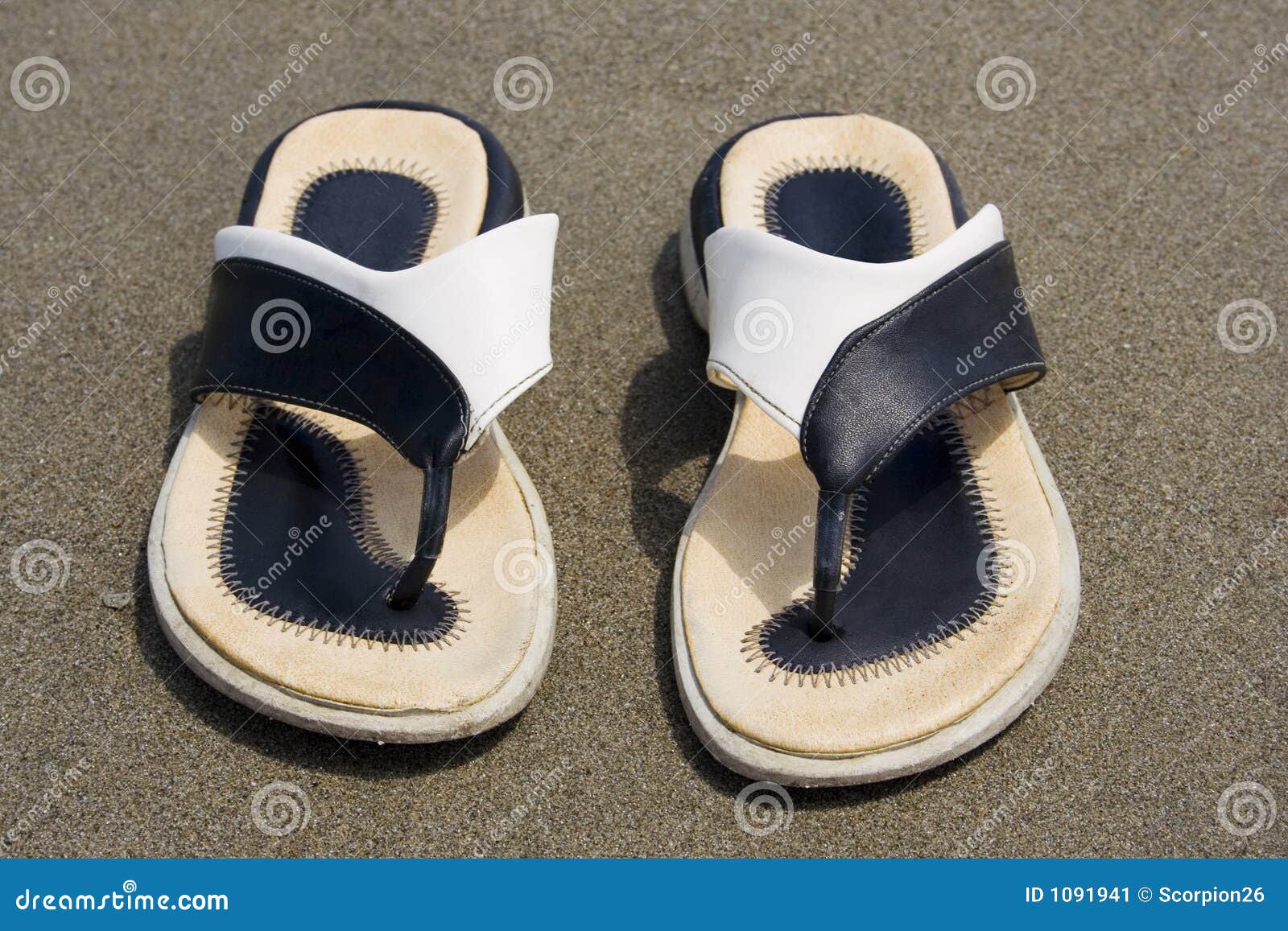 Slippers stock image. Image of outdoors, feet, colorful - 1091941
