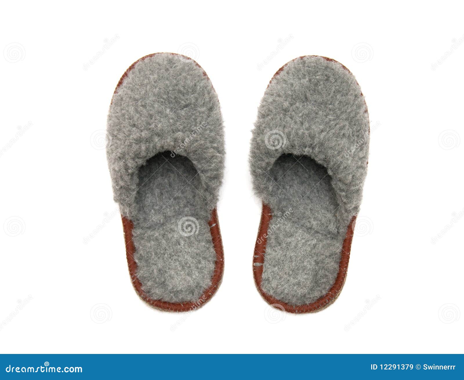 Slippers stock image. Image of clothing, grey, bedtime - 12291379
