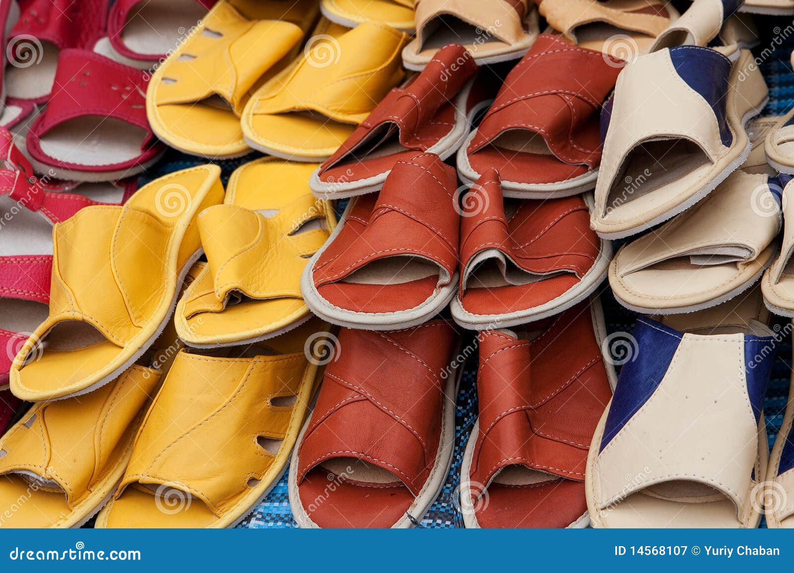Slippers stock image. Image of leather, fiber, shoes - 14568107