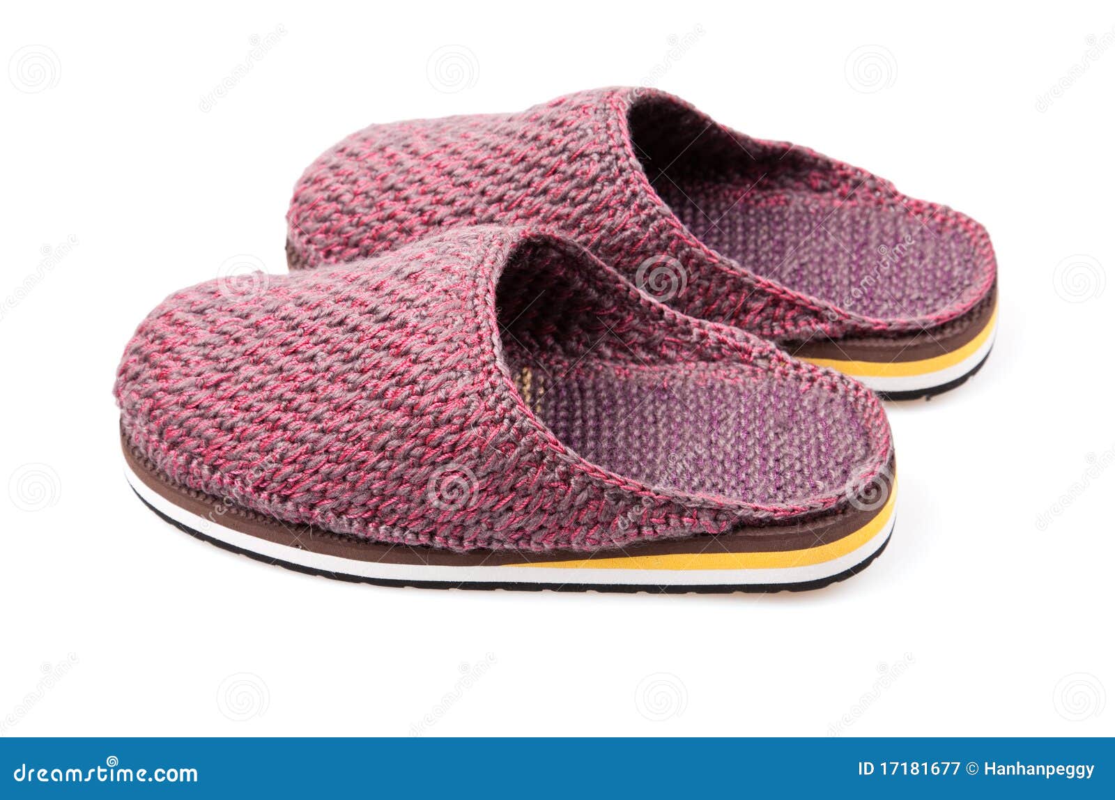 Slippers stock image. Image of indoor, isolated, footware - 17181677