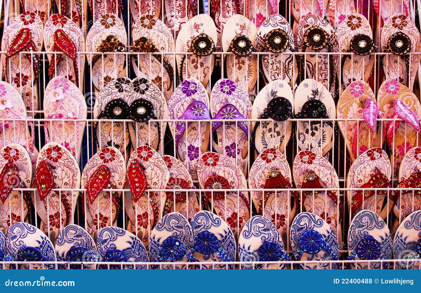 Slippers stock photo. Image of pattern, open, colour - 22400488