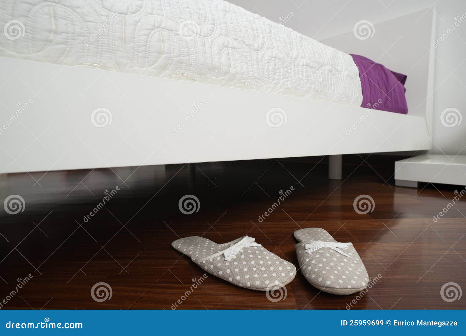 Slippers stock image. Image of bedding, interior, female - 25959699