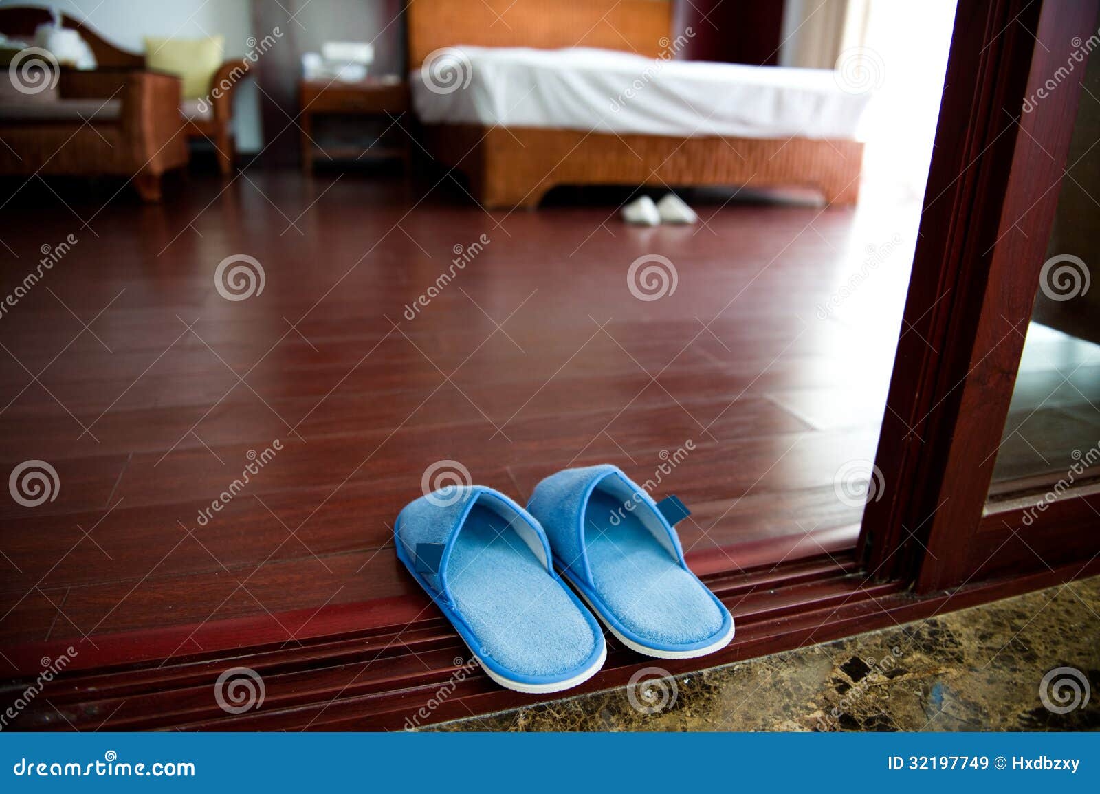 Slippers stock image. Image of brown, double, leisure - 32197749