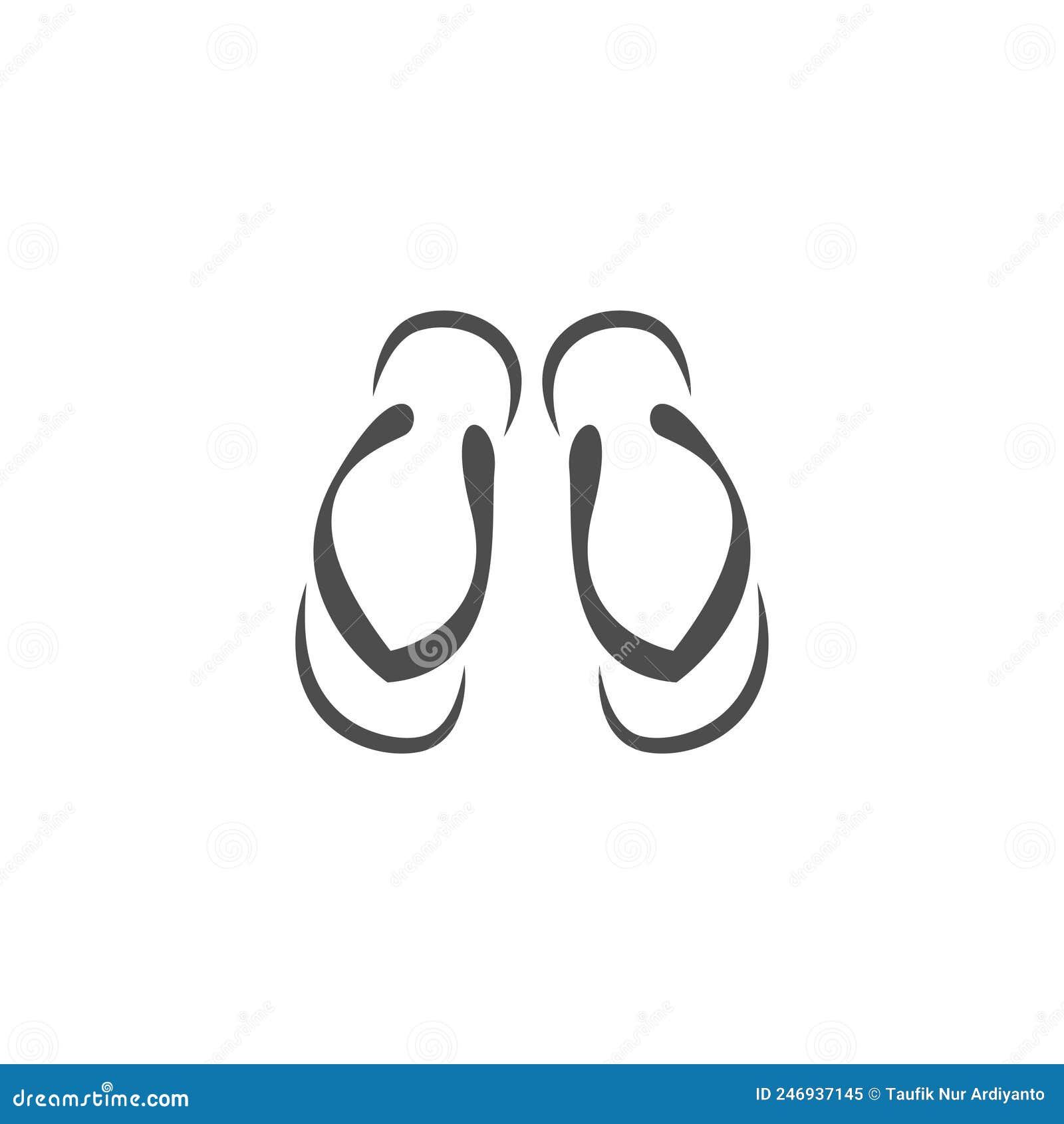 Slippers Icon Logo Design Illustration Template Stock Illustration ...