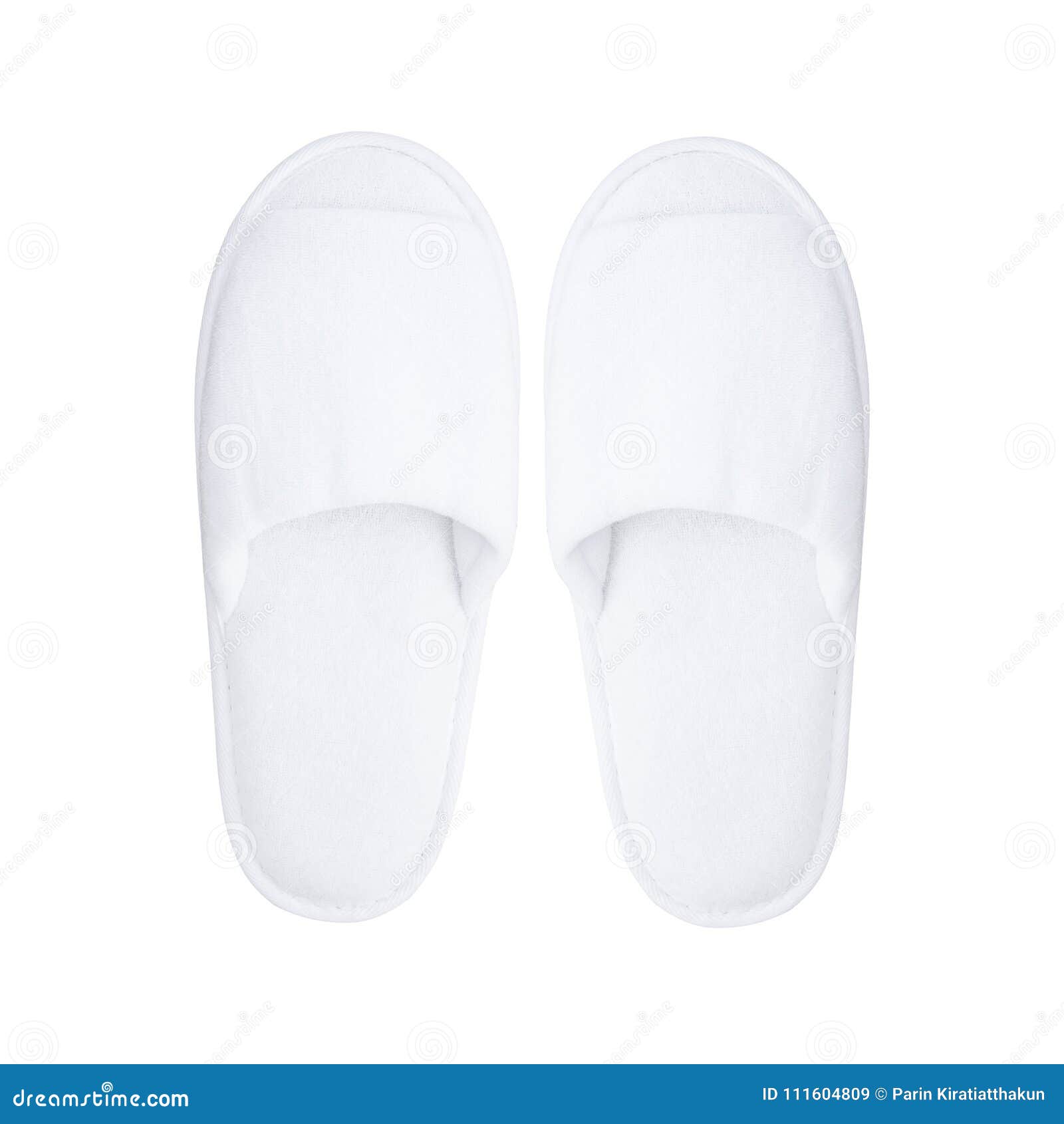 Slippers on White Background Stock Image - Image of home, hotel: 111604809