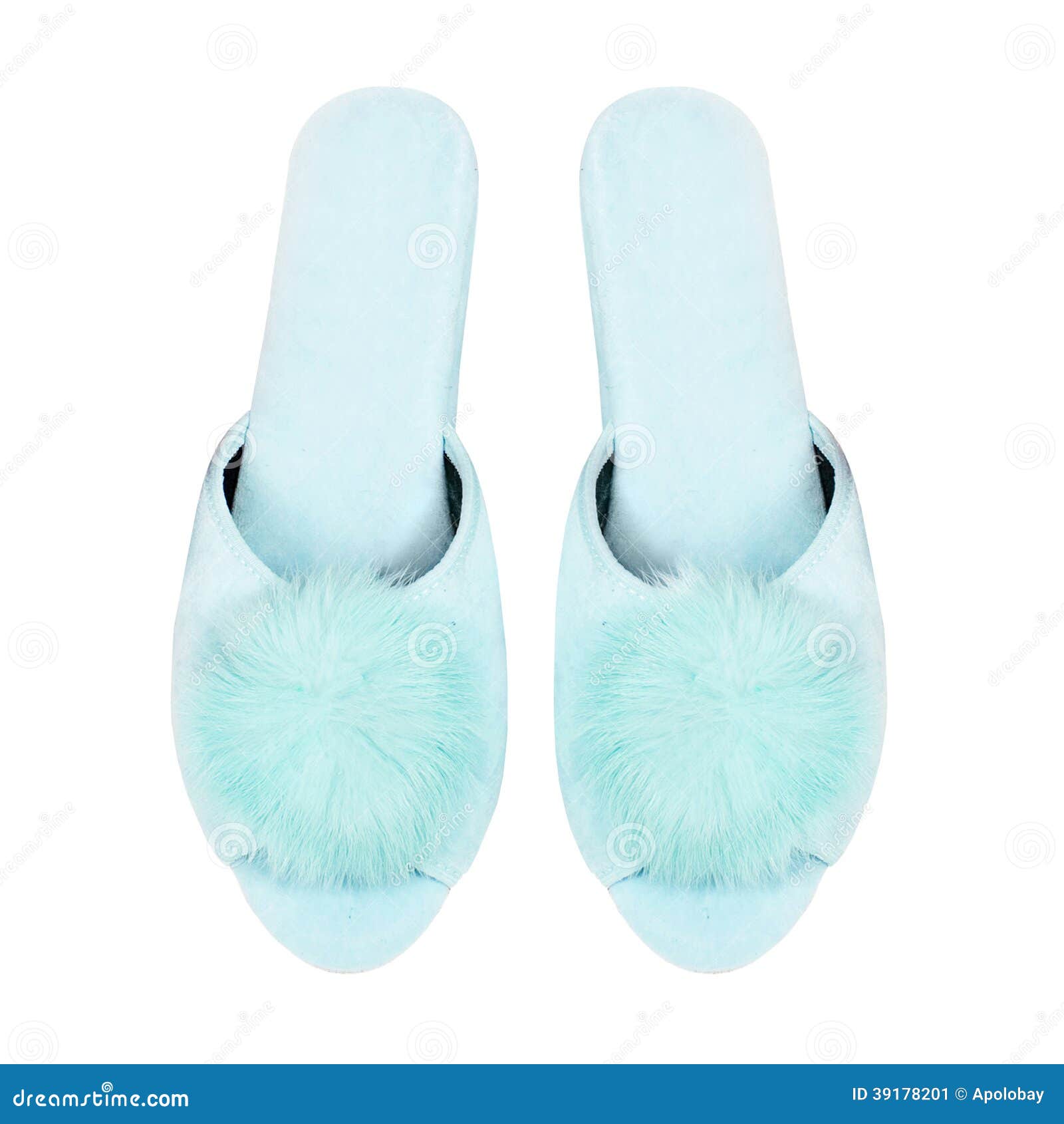 Slippers Isolated on White Background Stock Image - Image of household ...